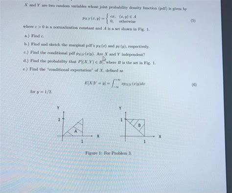 Solved X And Y Are Two Random Variables Whose Joint