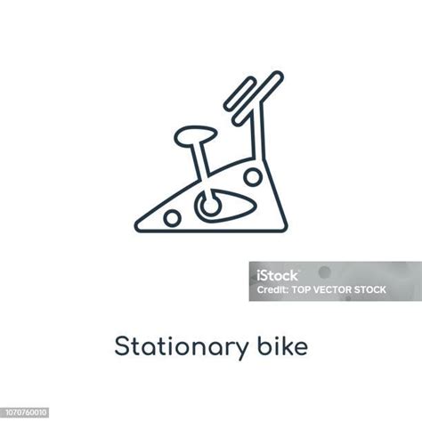 고정 자전거 개념 선 아이콘입니다 선형 고정 자전거 개념 개요 기호 디자인입니다 이 간단한 요소 그림 사용할 수 있습니다 웹 및 모바일 Ui Ux가 고정됨에 대한 스톡 벡터