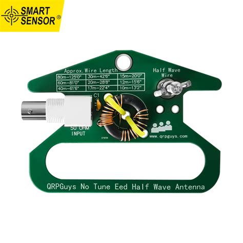 Smart Sensor Portable 80m 10m No Tune End Fed Half Waves Antenna Module Large Area Heat