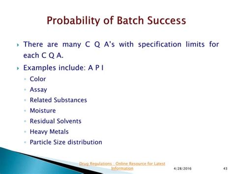 Us Fda Eu Process Validation Determination Of Number Of Ppq Batches