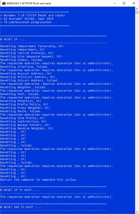 Github Buananetpbunreset And Repair Tcpip Batch File How To Easy To