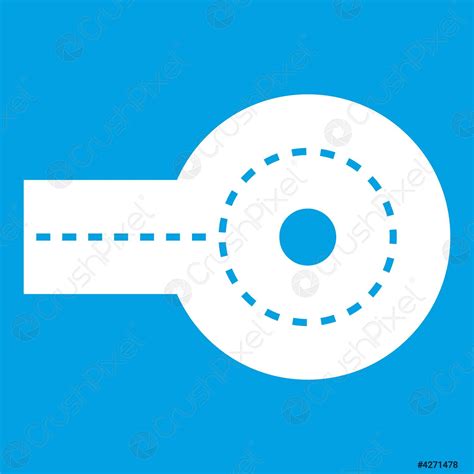 Circular Impasse Icon White Stock Vector 4271478 Crushpixel