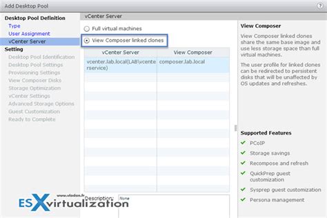 Vcp6 Dtm Objective 31 Configure Automated Pools Using Linked Clones Esx Virtualization