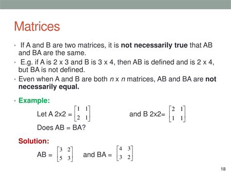 PPT Matrices PowerPoint Presentation Free Download ID 3085739
