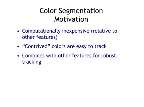 Ppt Color Segmentation And Introduction To Motion Planning Powerpoint Presentation Id3396950