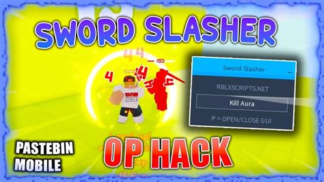 Roblox Sword Slasher Script Hack PASTEBIN KILL AURA AUTO FARM INFINITE GEMS MAX STATS