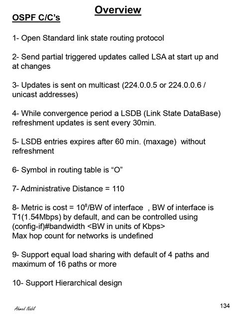 Summary Of Ospf In Single Area Pdf Connect 4 Techs