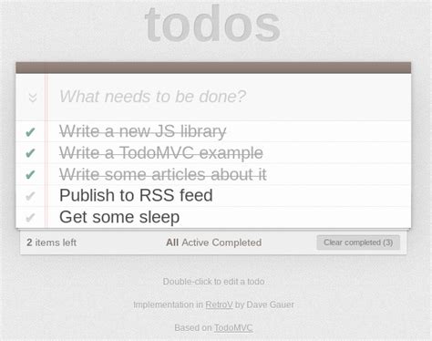Retrov Todomvc Example Ratfactor