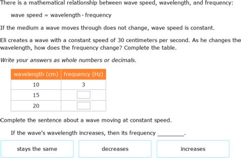 IXL Longitudinal Waves Th Grade Science