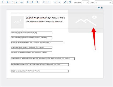 Adding Acf Image To Woocommerce Product Pdf Help Desk E2pdf Export Pdf Tool For Wordpress