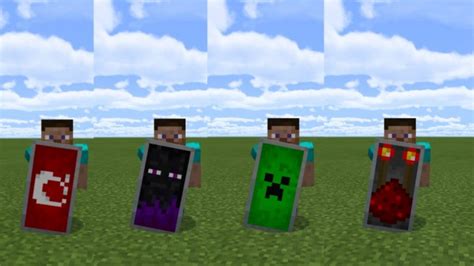 Custom Shield Pack Mod Minecraft PE Bedrock Addons Minecraft PE Bedrock Mods