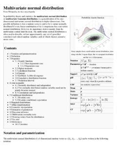 Multivariate Normal Distribution Multivariate Normal Distribution Pdf Pdf Pro