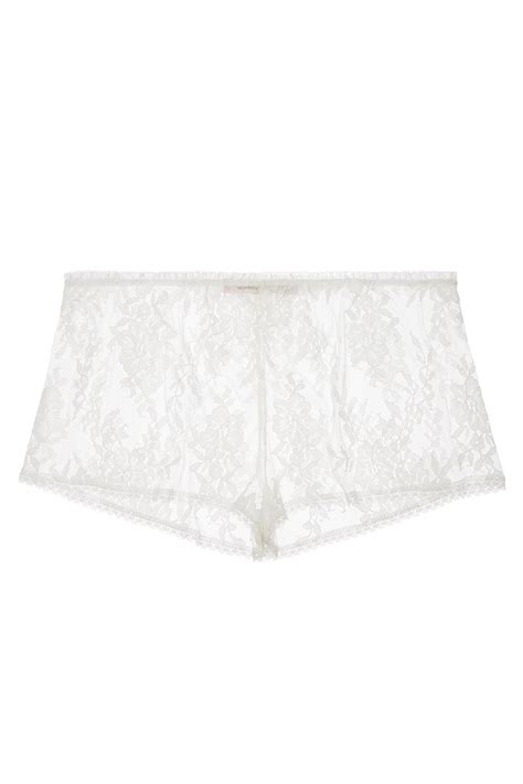 French Lace Shorties Shorts In Ivory Or Black