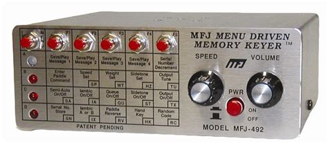 Mfj 492 Menu Driven Memory Keyer Cw Tutor Radioworld
