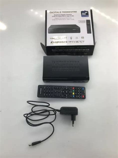 Decoder 10 Bit Diprogress Dvb T2 Hevc H265 Con Telecomando Universale 2
