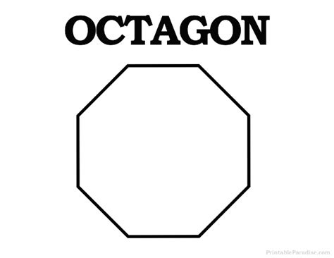 Octagon Printable
