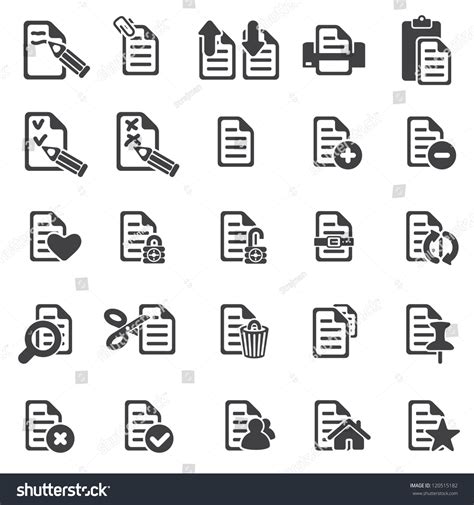 Set Files Icons Stock Vector Royalty Free Shutterstock