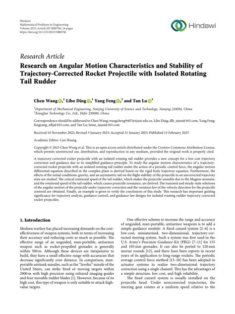 Pdf Research On Angular Motion Characteristics And Stability Of Pdf Research On Angular Motion Characteristics And Stability Of