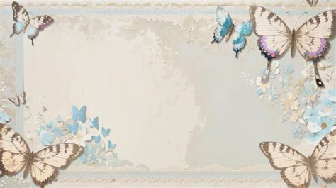 Premium Photo Graceful Elegance Shabby Chic Butterfly Zoom Background