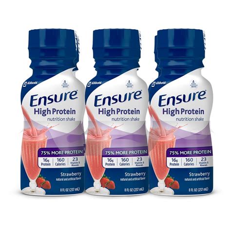 Oral Supplement Ensure® High Protein Vanilla Flavor 8 Oz Bottle Ready