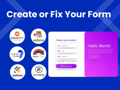 Create Or Fix Wordpress Contact Form 7 Gravity Ninja Wpform Upwork