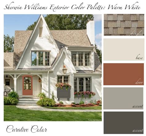 Warm White Sherwin Williams Exterior Color Palette Etsy Artofit