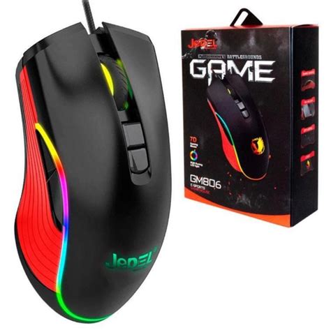 Дротова компютерна миша Jedel Gm806 Rgb Macro Gaming Mouse Usb ігрова миша з 10 кольоровим