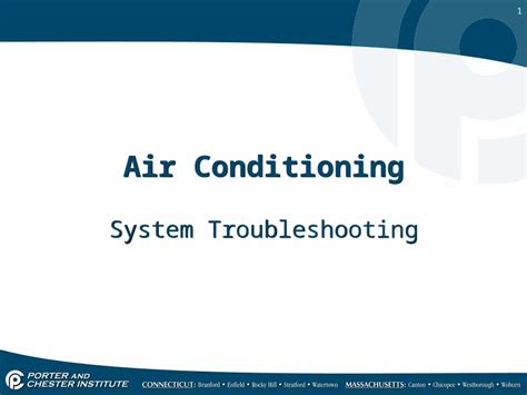 Ppt 1 Air Conditioning System Troubleshooting 2 Introduction