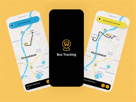 Bus Tracking Application Behance