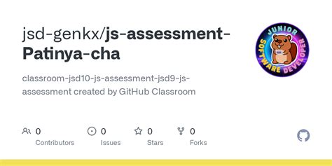 Github Jsd Genkxjs Assessment Patinya Cha Classroom Jsd10 Js