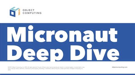 Micronaut Deep Dive Devoxx Belgium 2019 Ppt