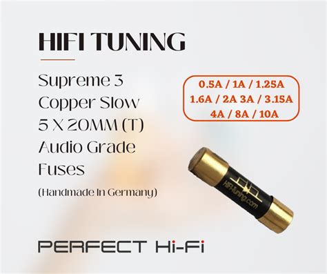 Hifi Tuning Supreme 3 Copper Slow 5 X 20mm T Perfect Hi Fi