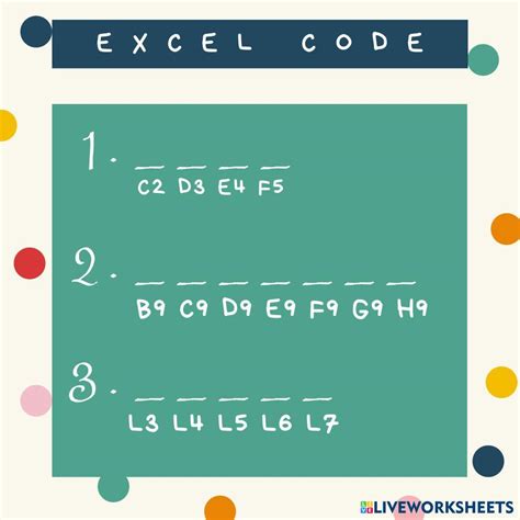 Codes Live Worksheets