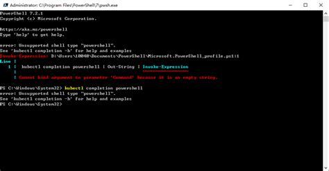 issue with docs tasks tools included optional kubectl configs pwsh not sopport