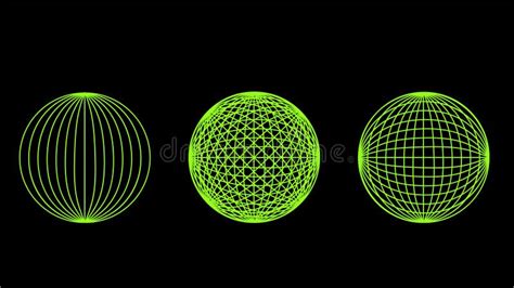 3d Wireframe Models Of Objects Network Line Stock Illustration Illustration Of Sphere Globe