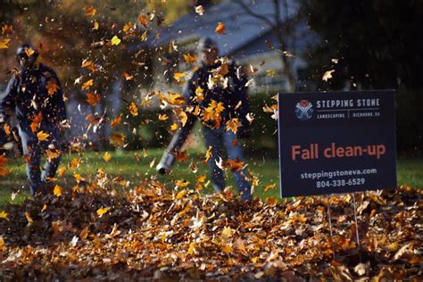 Leaf Cleanup — Stepping Stone Landscaping