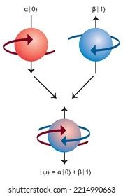 Quantum Bit Concept Representation Qubits Infographic Stock Vector Royalty Free