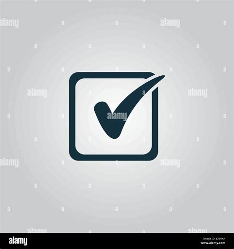 Check List Button Mark In Box Sign Stock Vector Image Art Alamy