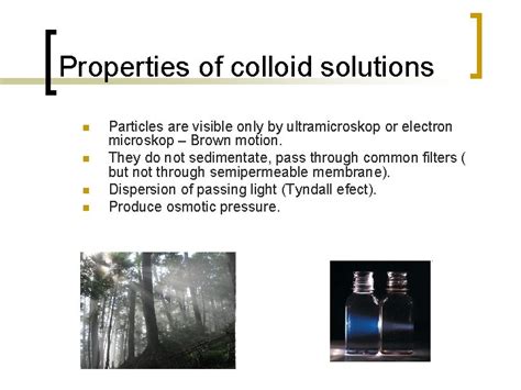 Disperse And Colloidal Systems Jana Novotn Types Of