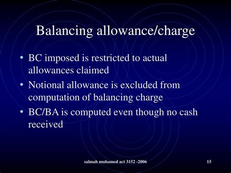 How To Calculate Balancing Charge And Balancing Allowance Malaysia At