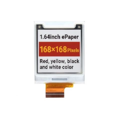 Waveshare Inch Square E Paper G Display X Red Yellow Black White Buy Online At Low