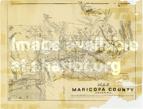 Map Of Maricopa County Arizona Memory Project