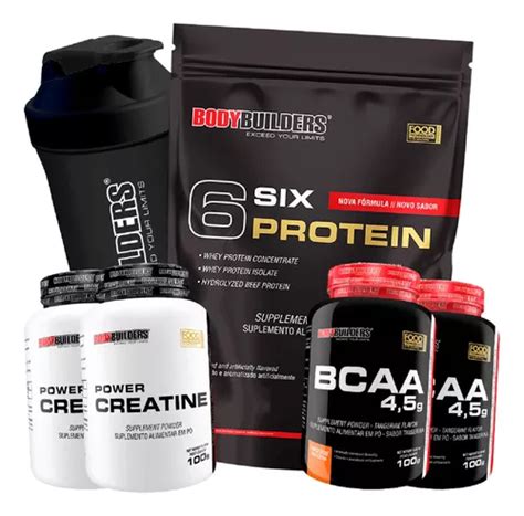 Kit Whey 6 Six Protein 2 Kg 2 Bcaa 2 X Creatina Shaker Sabor