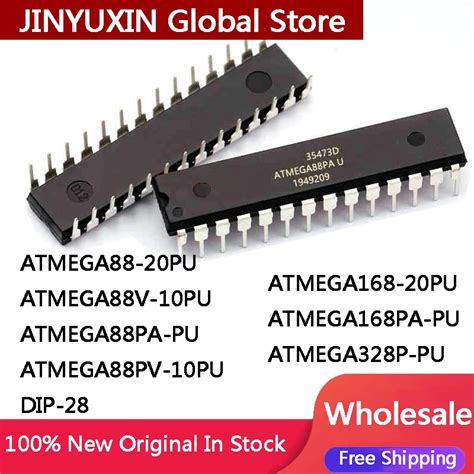 2pcs Atmega88 20pu Atmega88v 10pu Atmega88pa Pu Atmega88pv 10pu Atmega168 20pu Atmega168pa Pu