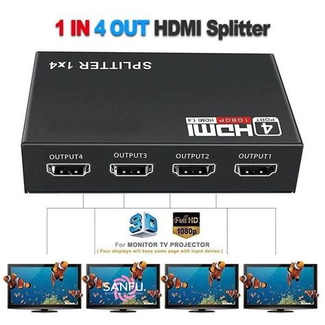 Jual Hdmi Splitter 4port Converter Adapter Hdmi Splitter 1 4 Shopee Indonesia