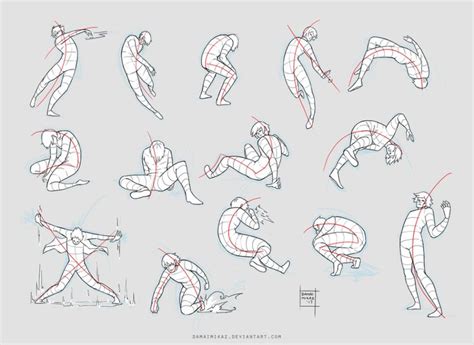 Sketchdump February 2017 [dynamic Poses] By Damaimikaz On Deviantart