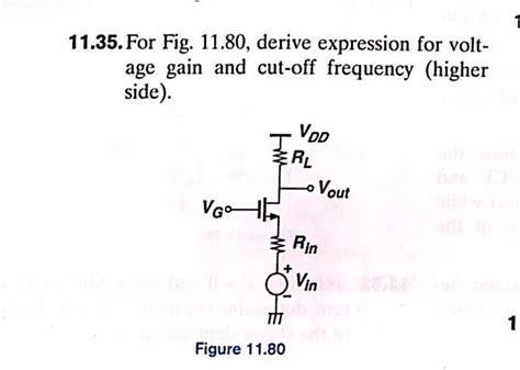 Solved 1135 For Fig 1180 Derive Expression For Volt