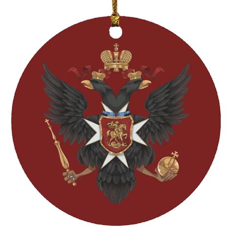 Russian Imperial Eagle Christmas Ornament Napoleonic Impressions