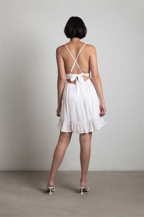 White Beach Dresses For Women Tobi