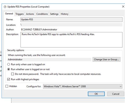 C Windows Scheduled Task Not Posting To S3 Bucket Using Ec2 Stack